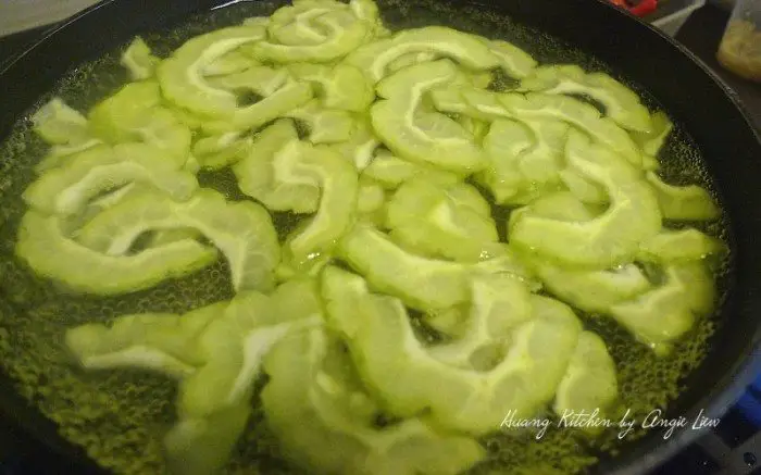 Stir Fried Fish With Bitter Gourd