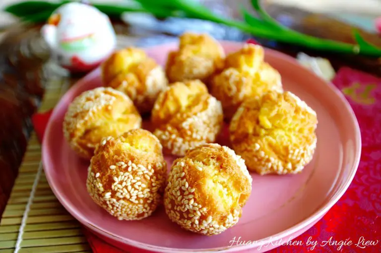 Sesame Cookie Balls Recipe (笑口枣Laughing Sesame Balls)