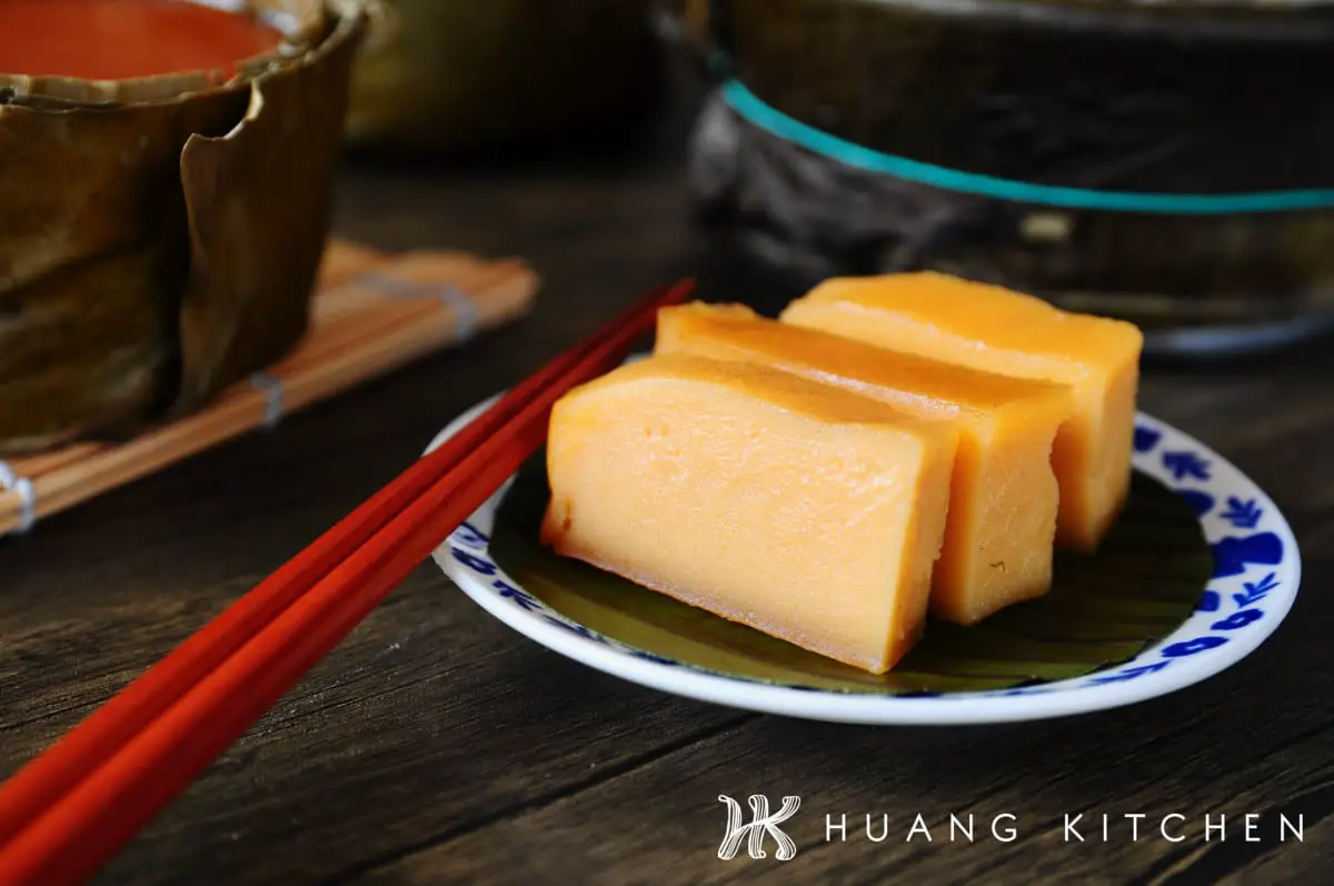 Caramel Nian Gao Recipe (Kuih Bakul) 焦糖年糕食谱 | Huang Kitchen