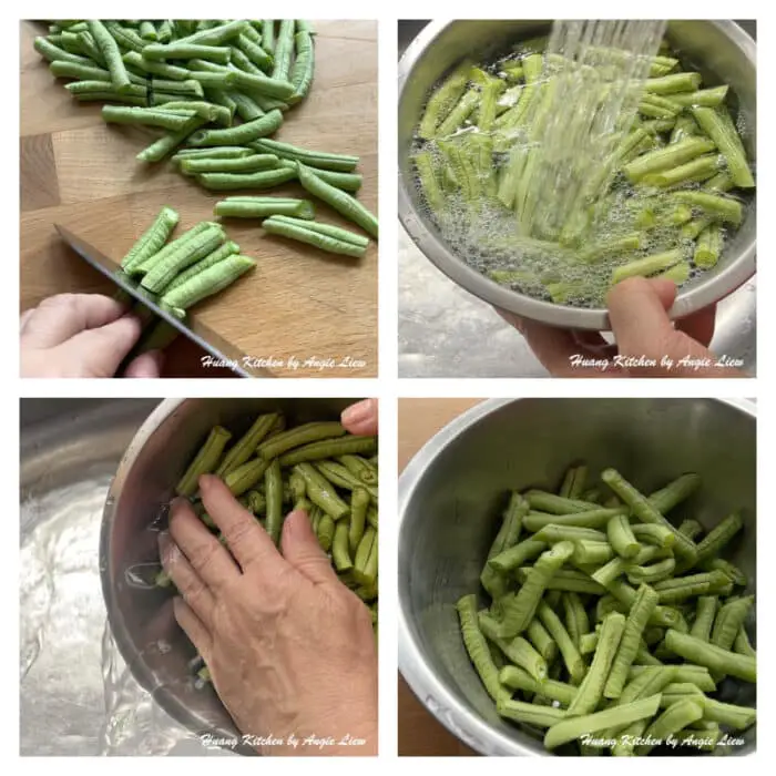 Stir Fry Chinese Long Bean With Pork Belly 长豆炒五花肉 - Huang Kitchen