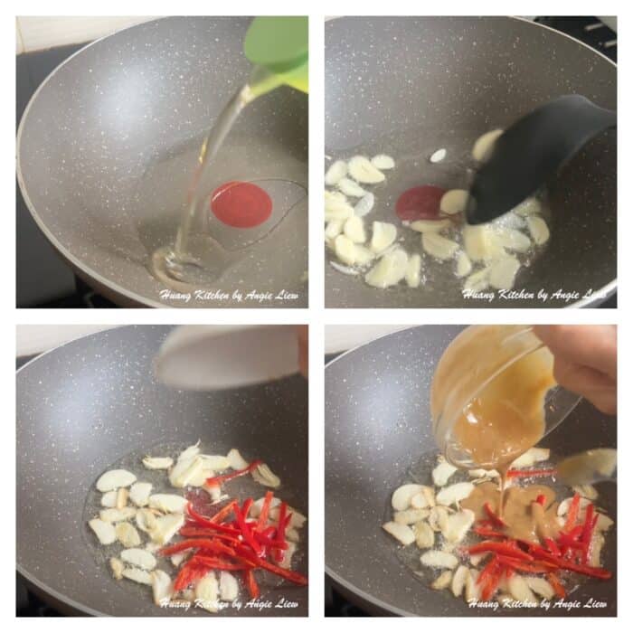 Stir Fry Chinese Lettuce With Fermented Beancurd 油麦炒腐乳 - Huang Kitchen