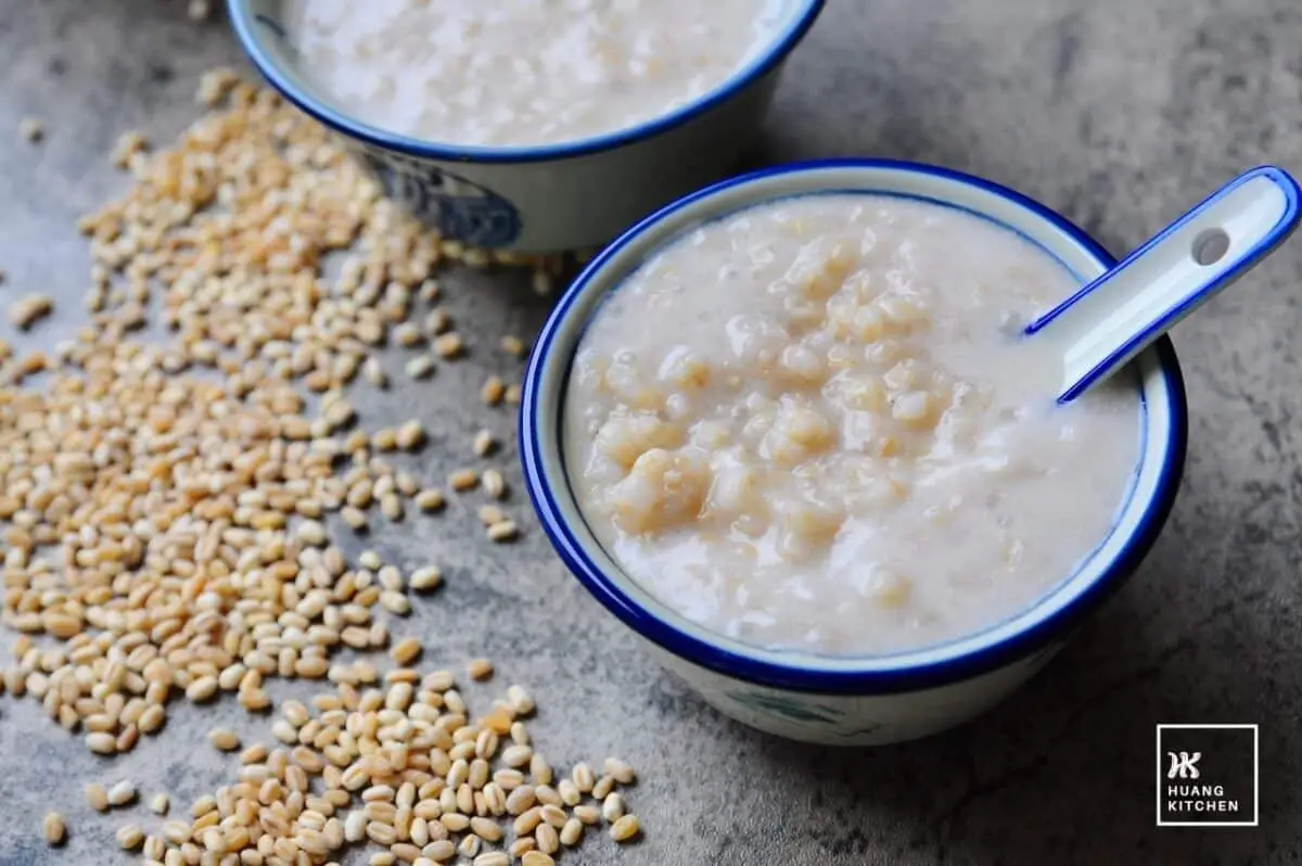 Bubur Gandum (Sweet Wheat Porridge) 麦粥糖水 - Huang Kitchen
